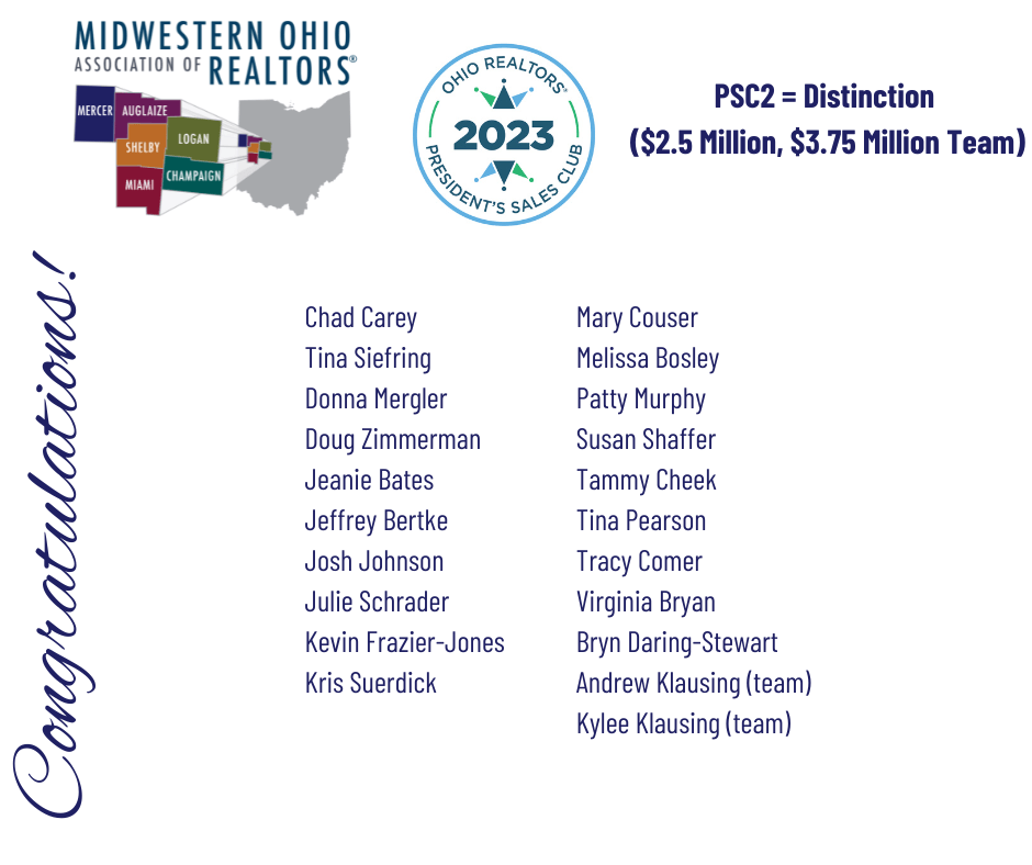 Member Recognition - Midwestern Ohio Association of REALTORS®